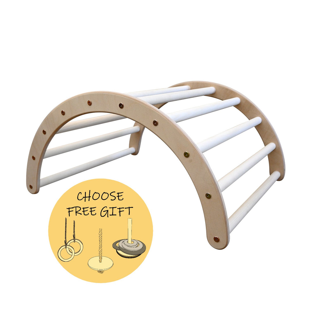 Climbing arches and rocking toy – climbuptoys